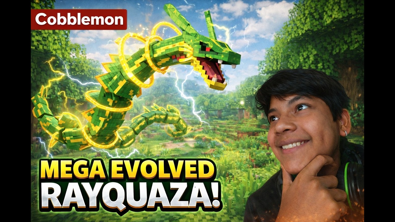 I MEGA EVOLVED RAYQUAZA in Cobblemon! 🐉⚡ - YouTube
