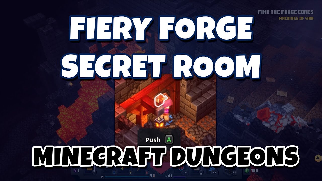 How to Find The Secret Room in Fiery Forge | Minecraft Dungeons - YouTube