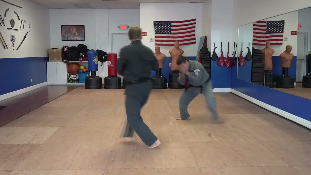 An example of the American Kenpo technique Hooking Wings - YouTube