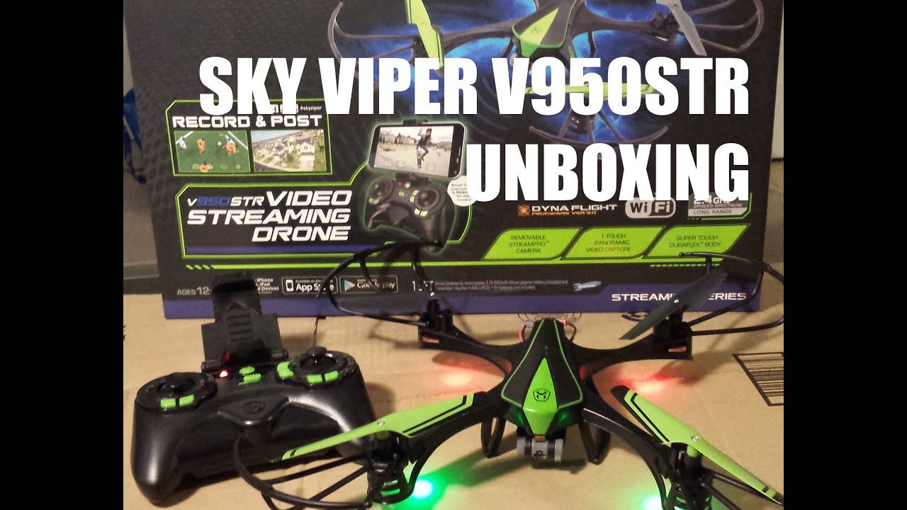 Sky Viper v950STR Unboxing - Wifi FPV Streaming Drone - YouTube