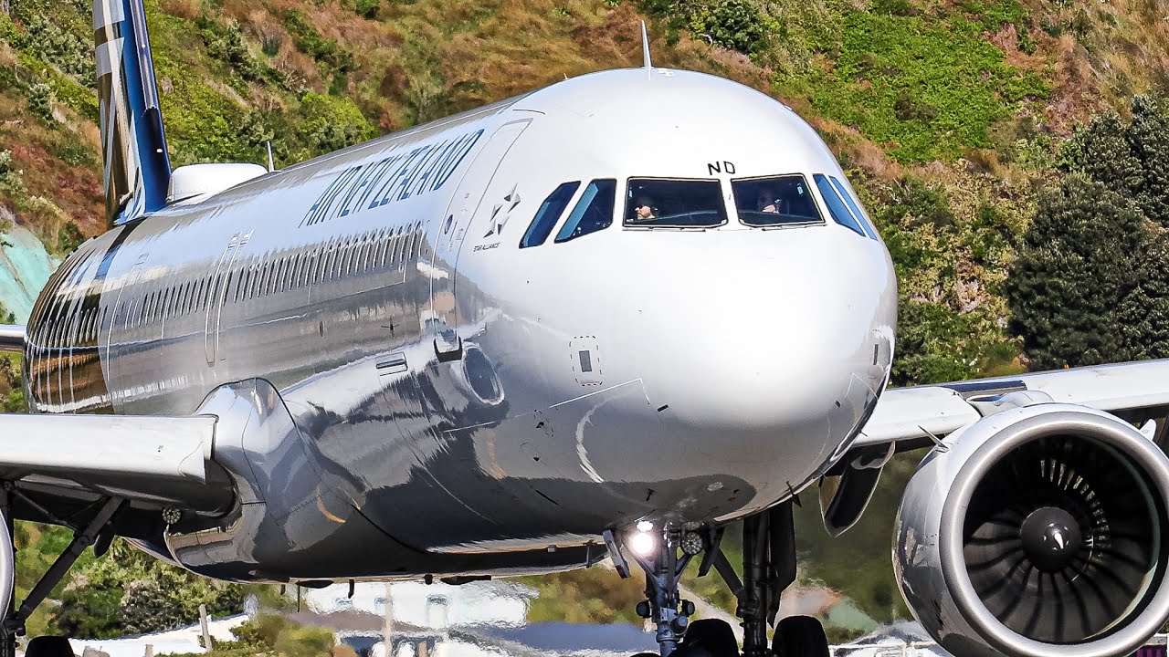 Air New Zealand Airbus A321 NEO Golden Afternoon Light Departure from ...
