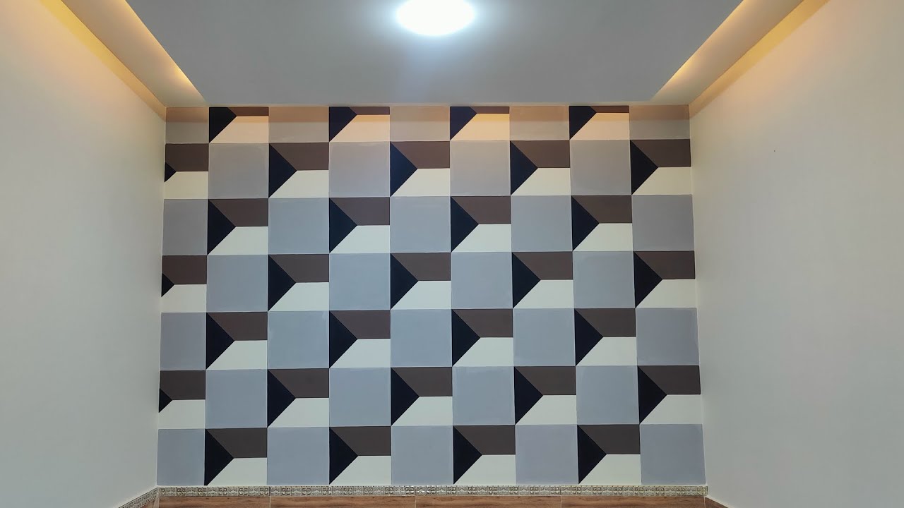 3d wall simple art paint design | modern 3d wall painting decoration ...