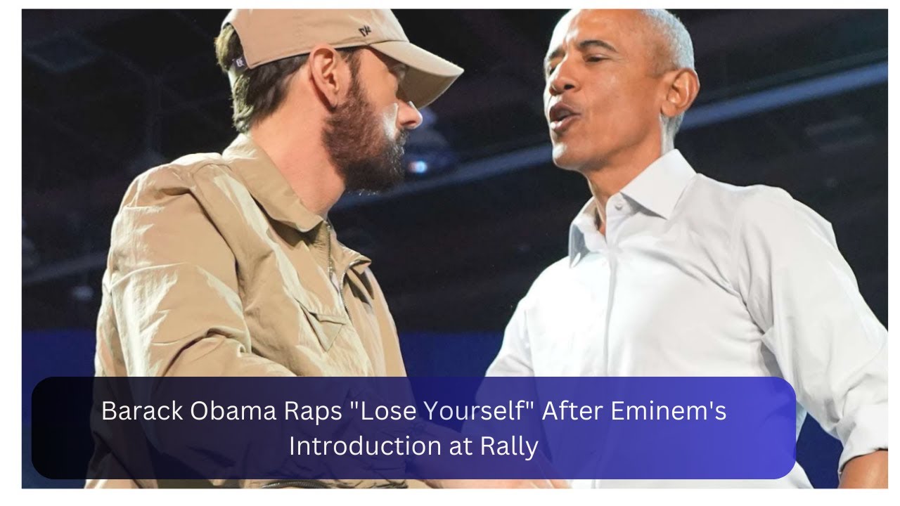 Barack Obama Raps Lose Yourself After Eminem's Introduction at Rally ...