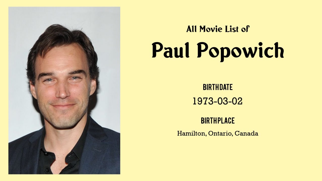 Paul Popowich Movies list Paul Popowich| Filmography of Paul Popowich ...