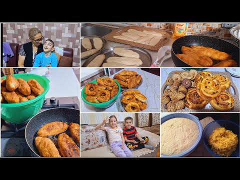 VLOG283 heç bir iş görə bilmirəm ancaq biş-düş😊əzizlərim💞gəldi😍perojki qonaqlığı oldu😊🌺