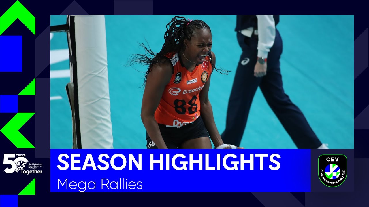 Eczacibasi's Mega Rallies of the Season I CEV Champions League Volley ...