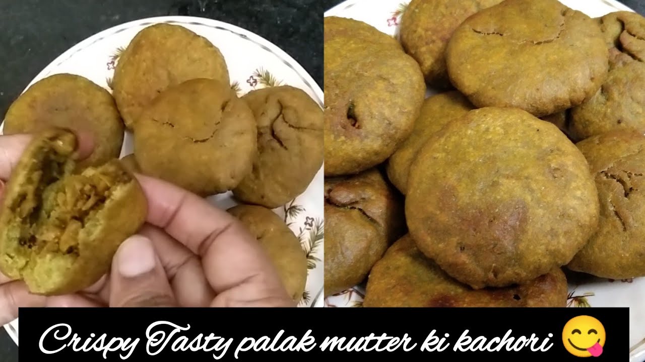 Crispy Tasty palak mutter ki kachori recipe @YHD. - YouTube