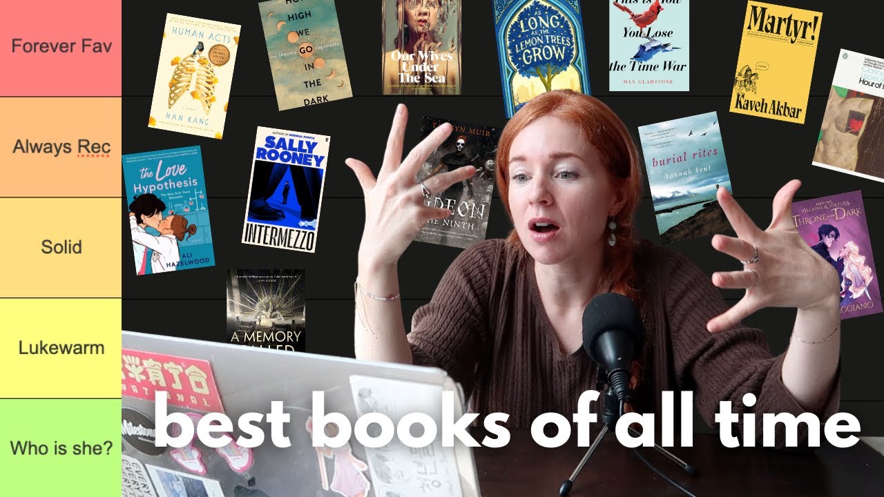 tier ranking all my best books of the year 5 years on booktube - YouTube