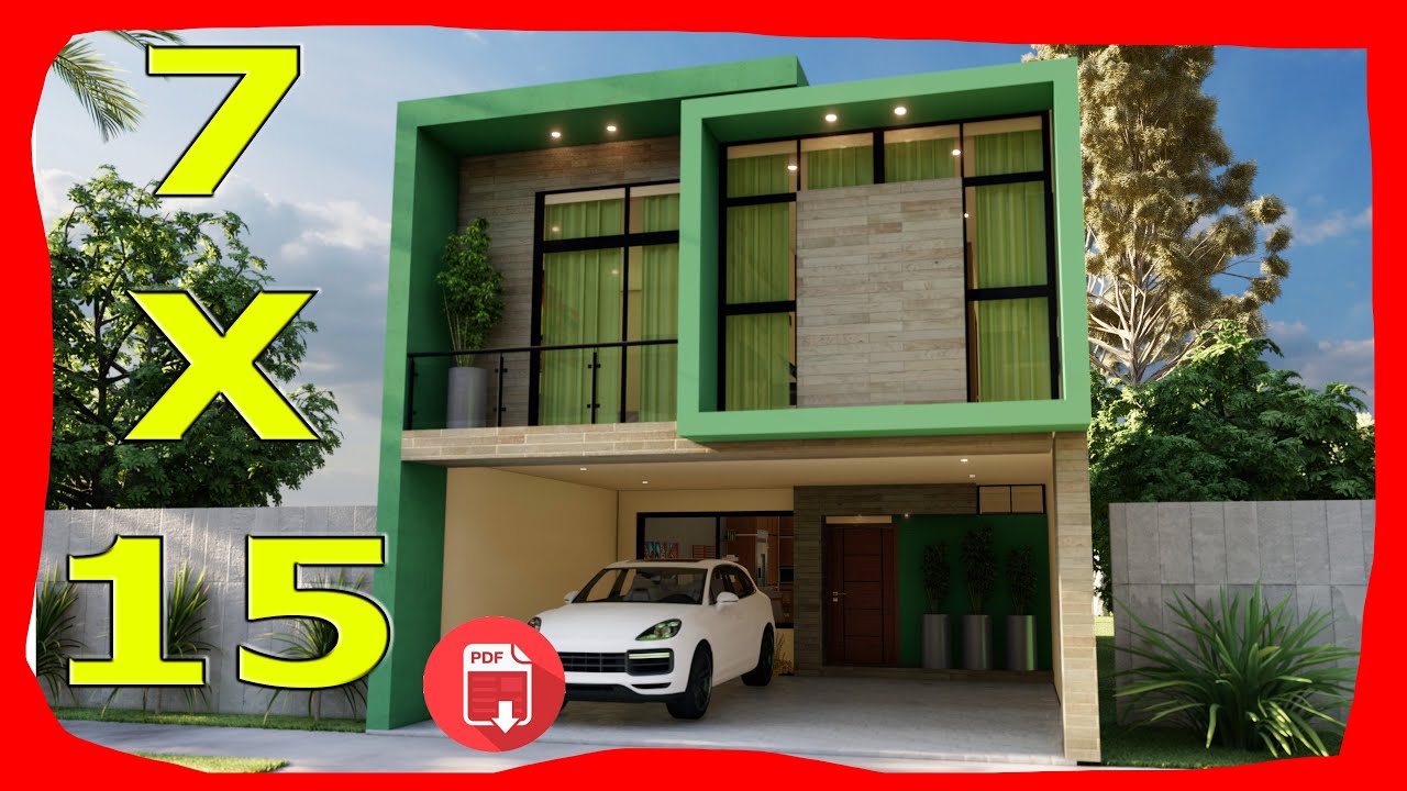 ⚡ CASA de 7X15 DOS pisos con 3 Dormitorios - YouTube