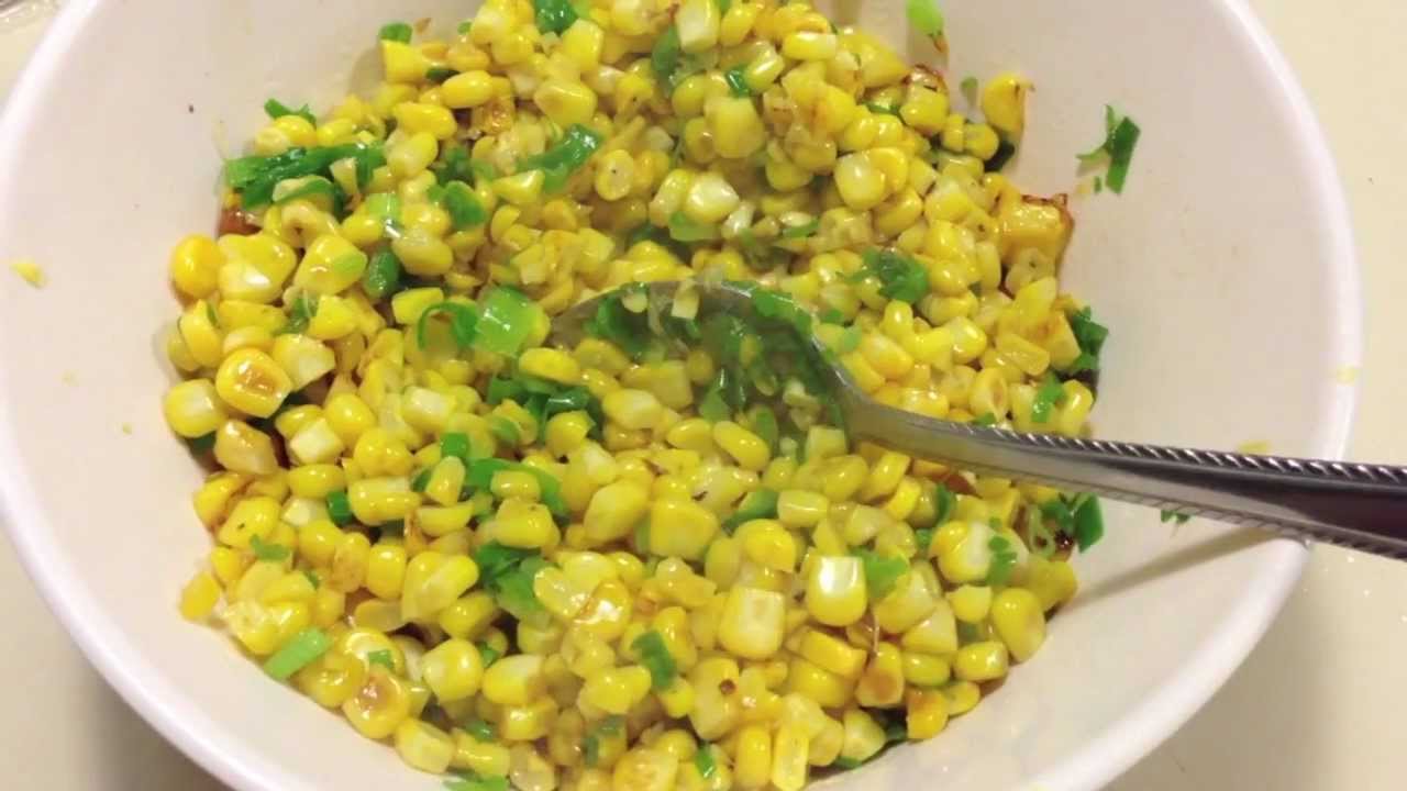 How to make sauteed corn with scallion oil - Natalie's creations - YouTube
