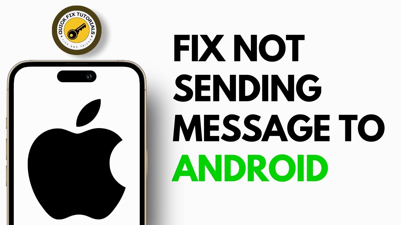 How to Fix iPhone Not Sending Messages to Android - YouTube