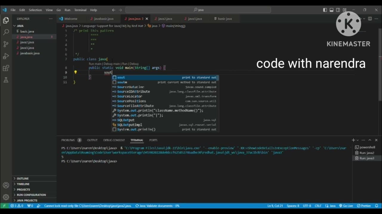 first Java program - YouTube