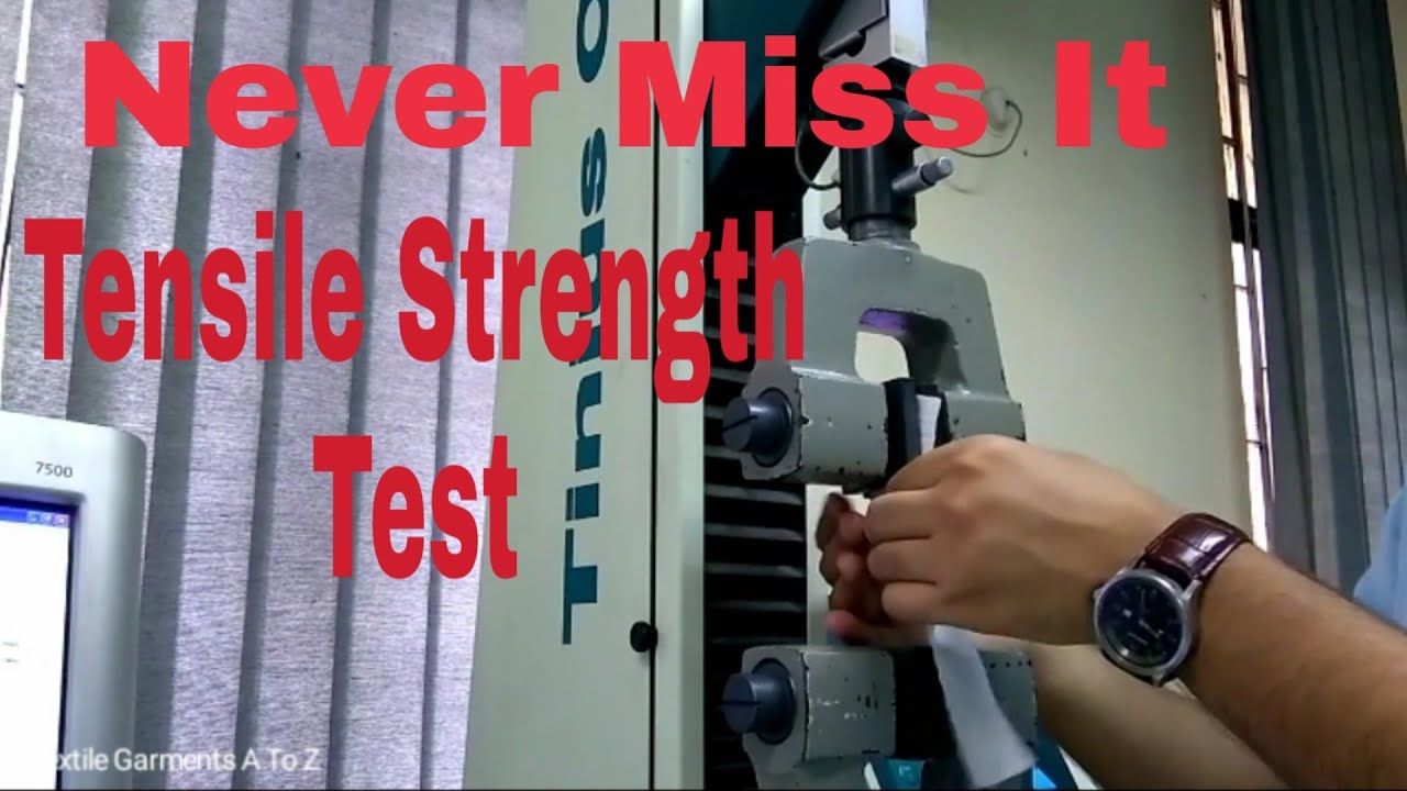 Tensile Strength Test Of A Woven Fabric (720p) - YouTube