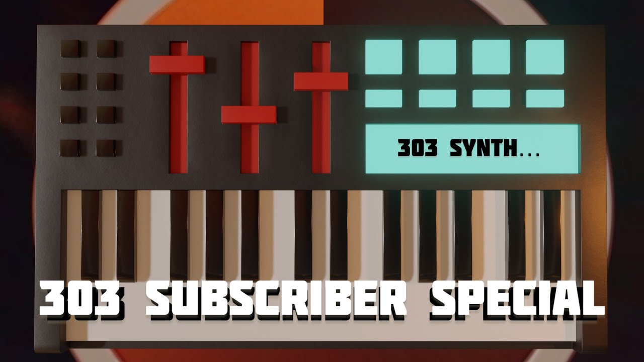 I made a song using only a 303 synth... | 303 subscriber special! - YouTube