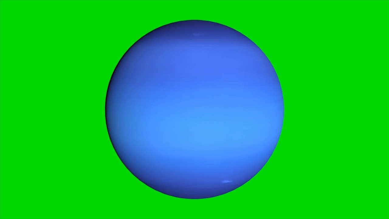 Green Screen Planet Neptune 360 Degree HD LOOP - YouTube