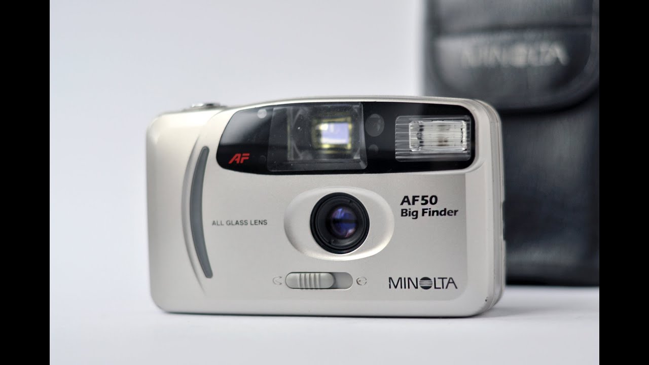 35mm film camera Minolta AF 50 Big Finder - YouTube