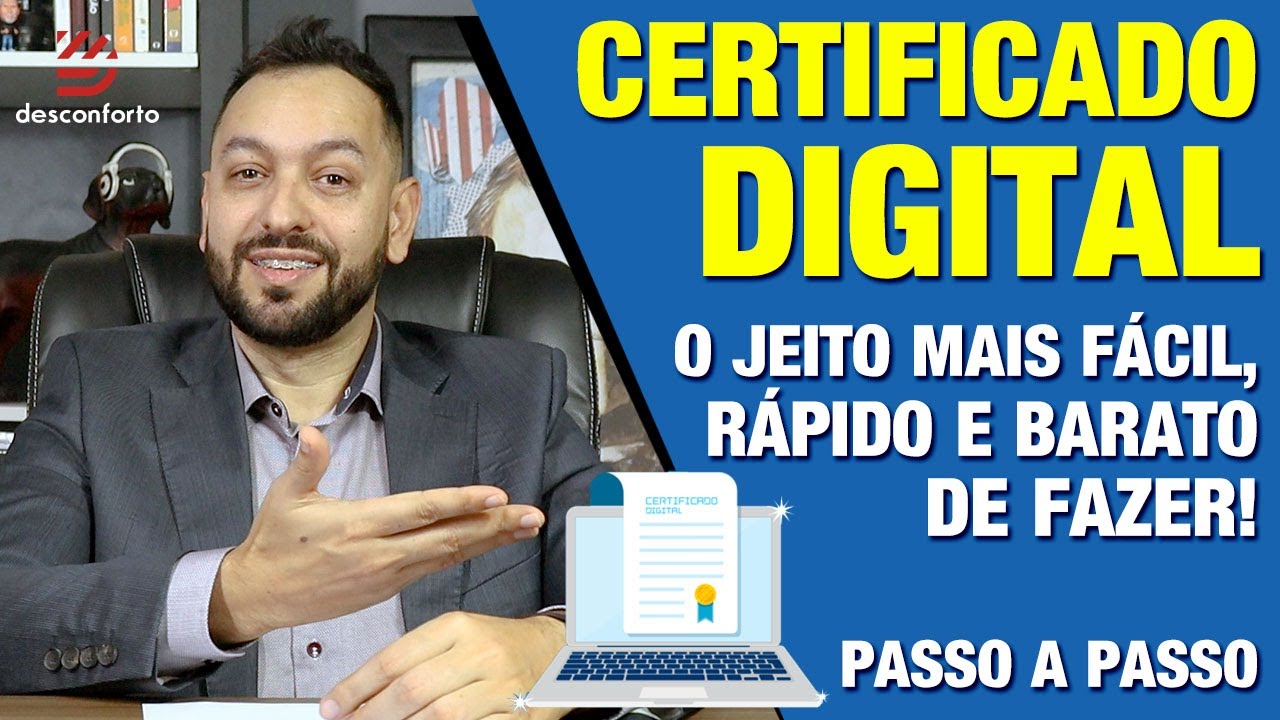 COMO FAZER O CERTIFICADO DIGITAL - Rápido, fácil e barato - Tutorial passo a passo exemplo real ...