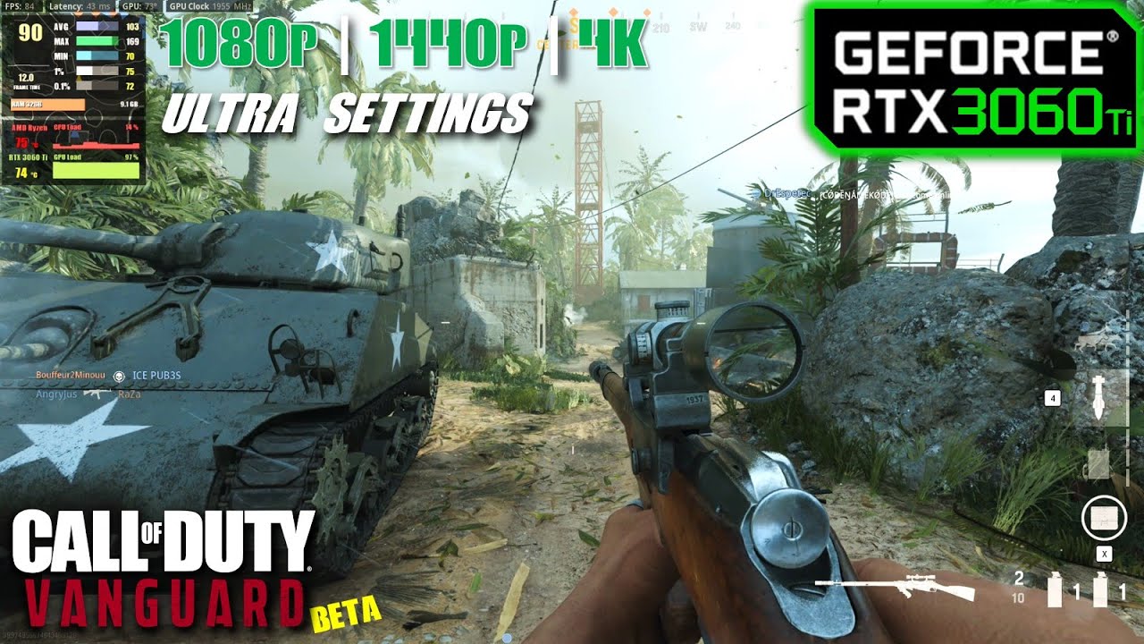 RTX 3060 Ti | COD Vanguard BETA - 1080p, 1440p, 4K - Ultra - YouTube