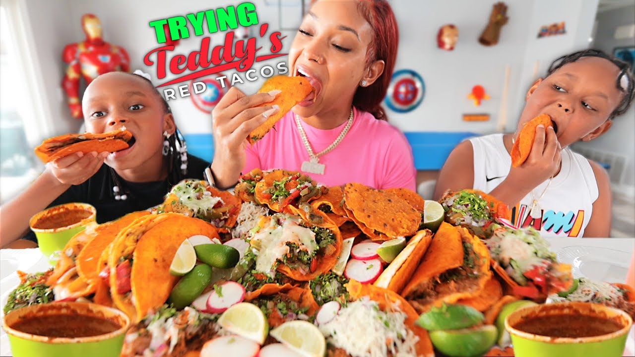 TRYING BIRRA TACOS FROM TEDDY'S RED TACOS in LA MEXICAN FOOD MUKBANG ...
