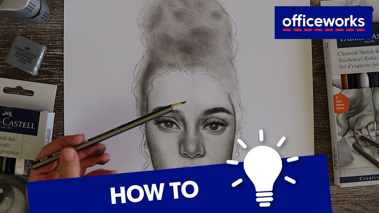 How to Draw a Portrait with Faber Castell Graphite Pencils - YouTube