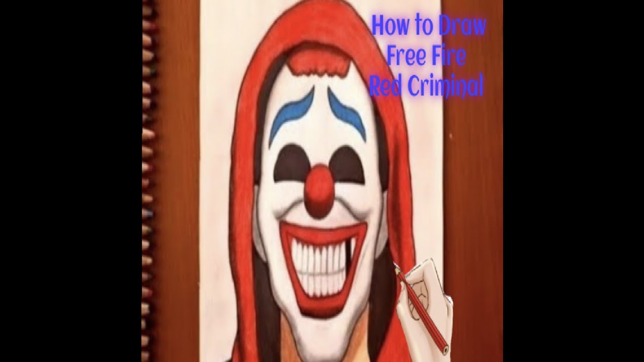 How to Draw Red Criminal from Garena Free fire.VERY Easy. - YouTube