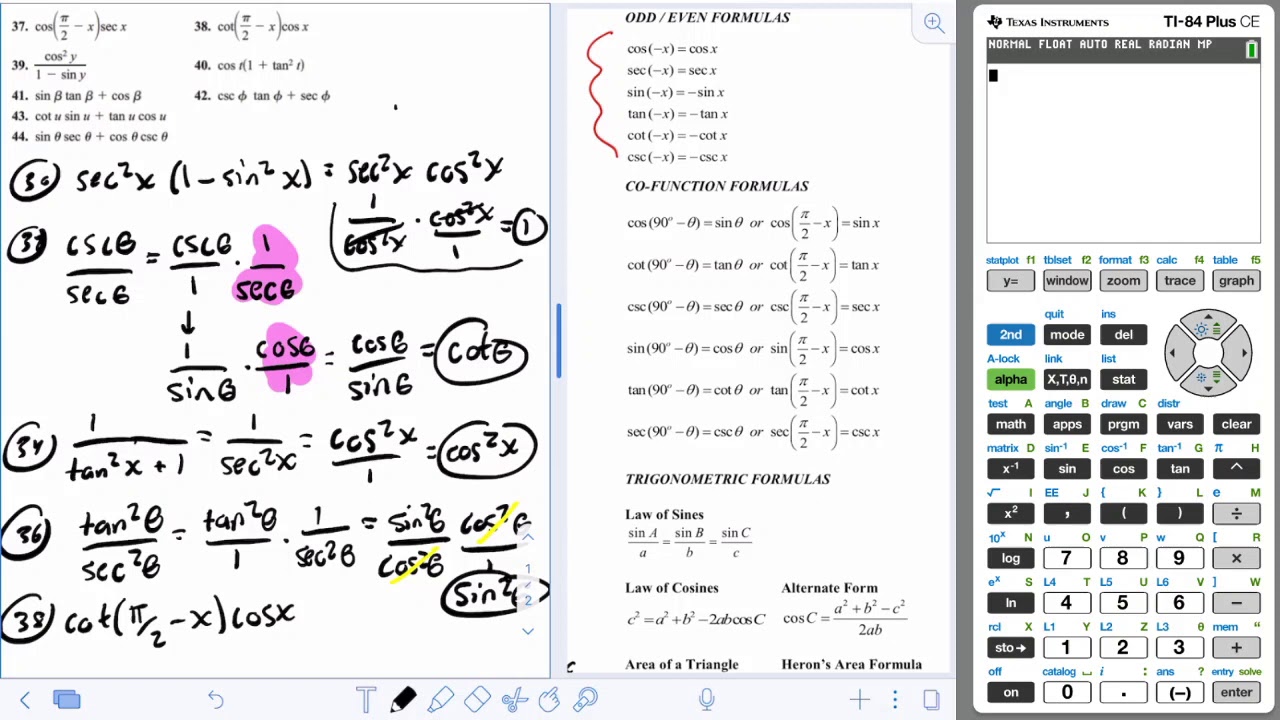 Trigonometry: Use fundamental identities to simplify expressions - YouTube