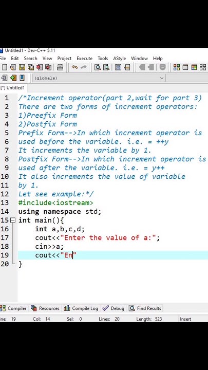 Increment operator(Part 2) in c++ | #c++ #codingzone #viral - YouTube