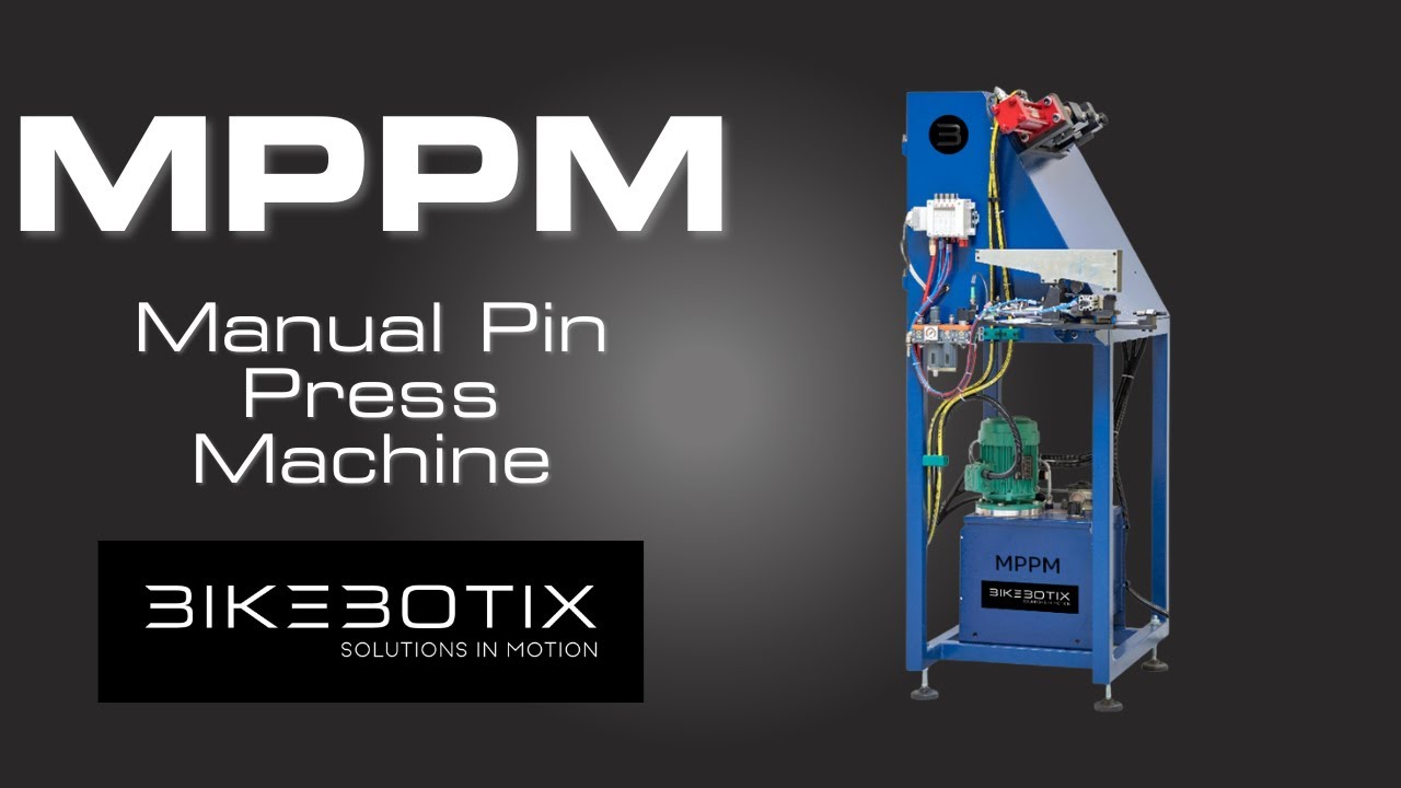 Bikebotix : MPPM, Manual pin press machine - YouTube