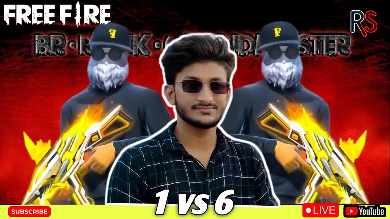 LIVE NOW: 1V6 CHALLENGE WITH SUBSCRIBER | FREE FIRE LIVE 🎮 | # ...