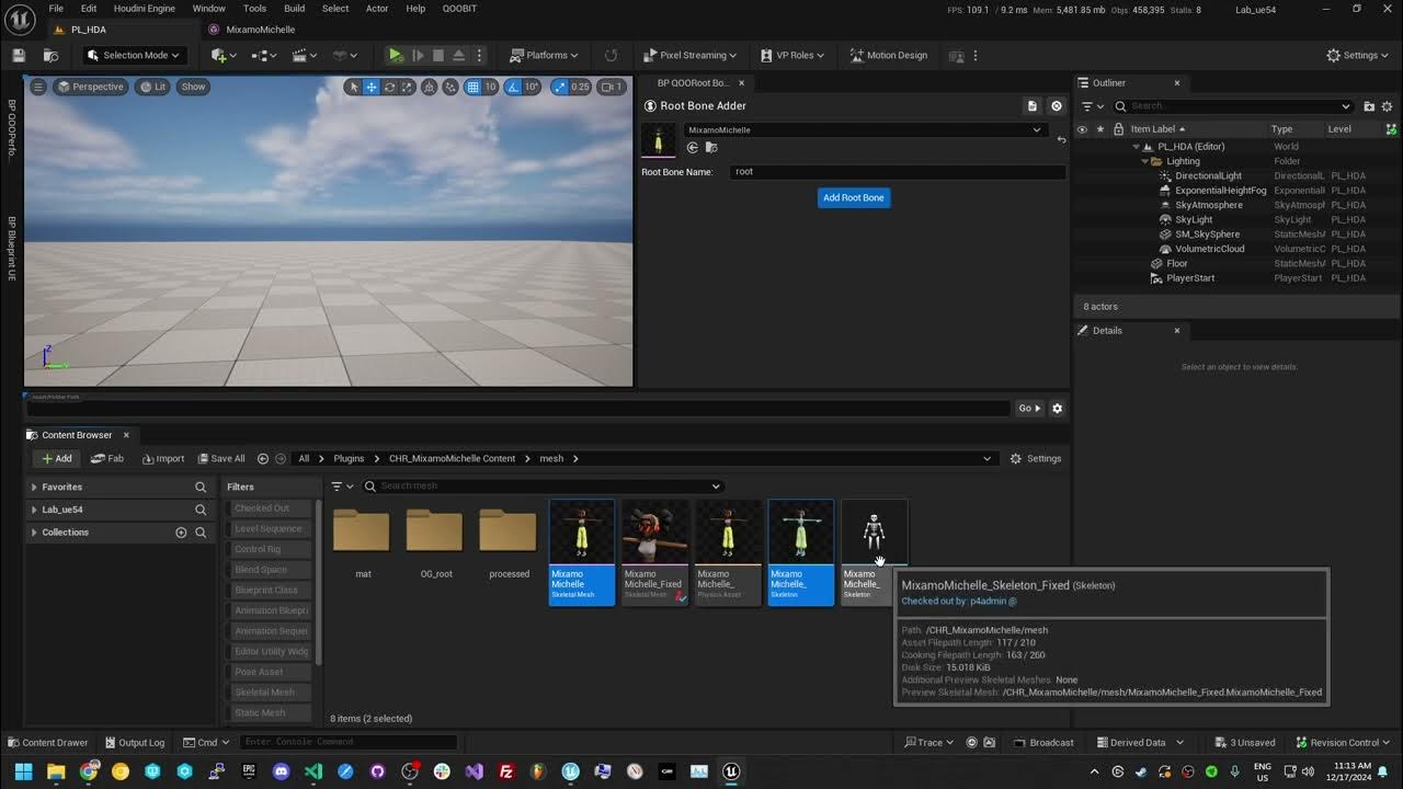 QOOBIT Root Bone Adder - Add Custom Root Bone to Skeletal Mesh Skeleton with Unreal Engine ...