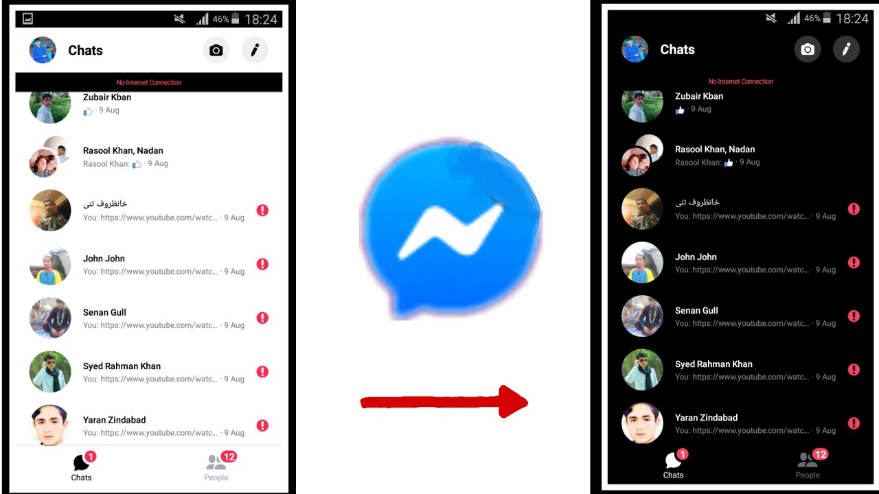 Black colour messenger chat /pashto video/ - YouTube