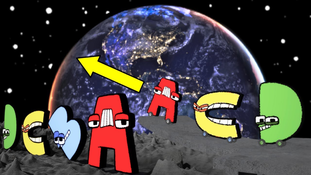 Alphabet Lore Jump Over Alphabet Lore on the Moon | Teardown - YouTube