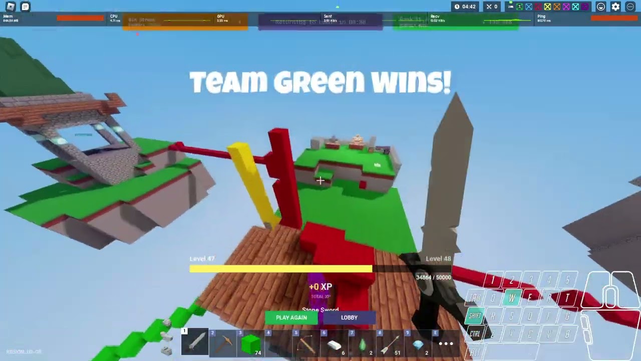 Roblox Bedwars Gameplay 250 Youtube