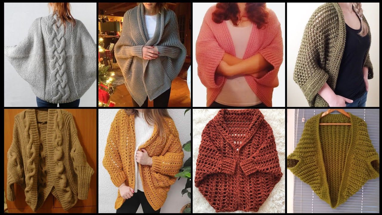 Step by step crochet cocoon sweater tutorial pattern - YouTube