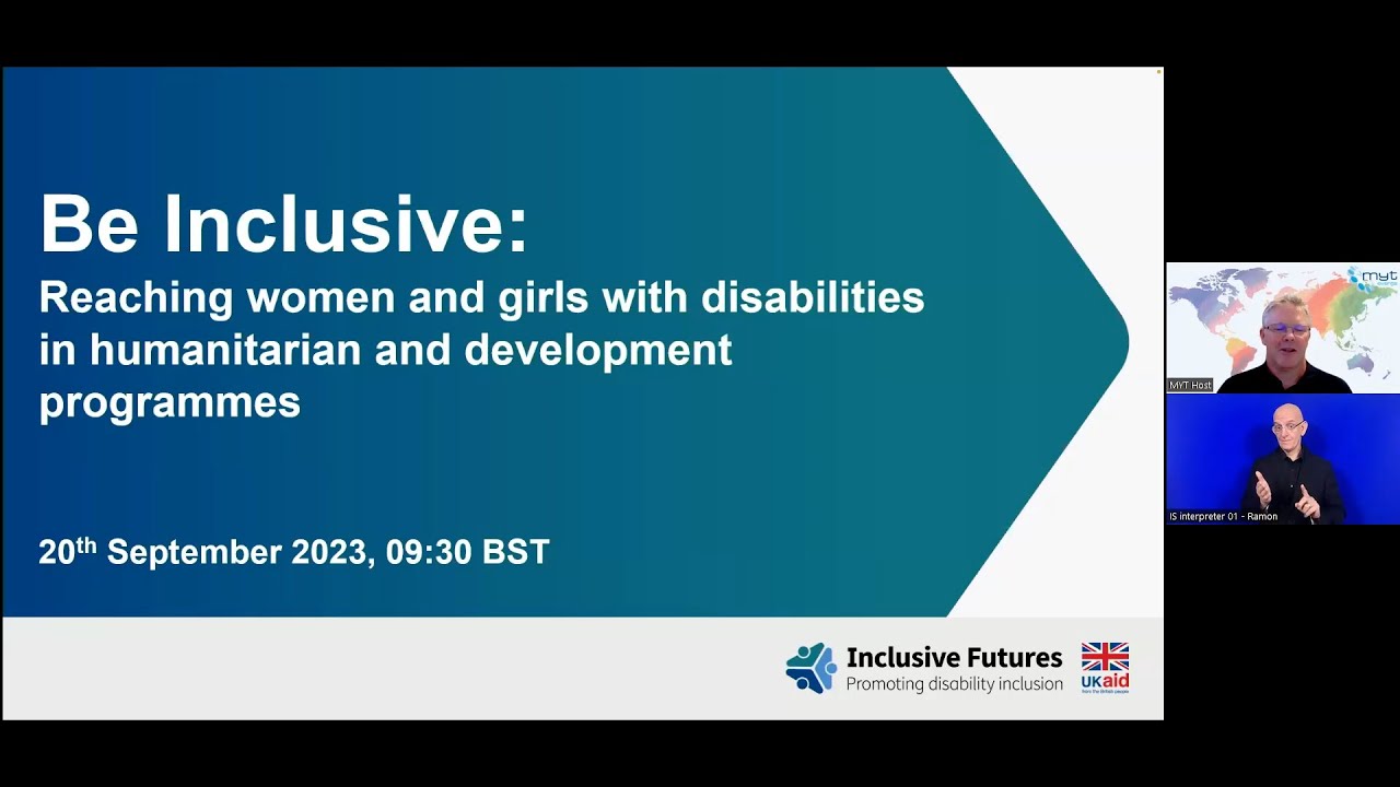 Be Inclusive: Reaching women and girls with disabilities in humanitarian and development ...