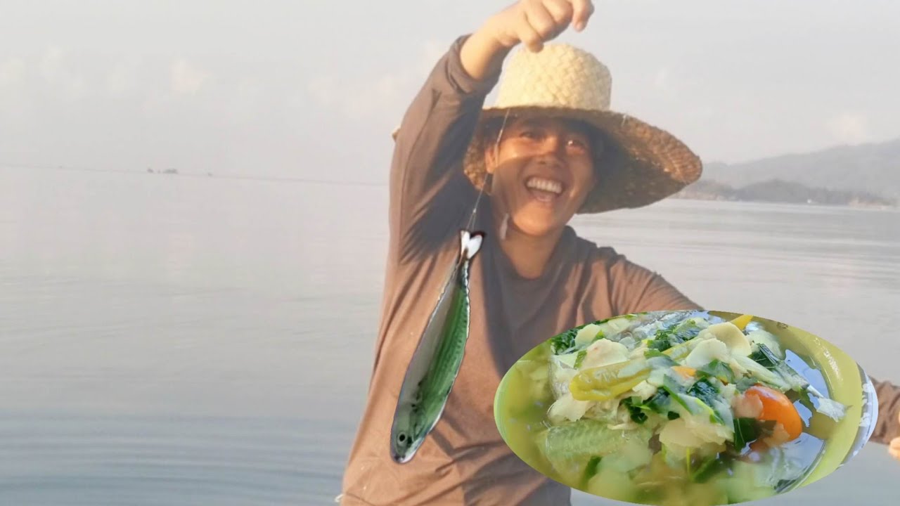 Fishing Alumahan & Cook with Bamboo Shoot or "Labong" - YouTube