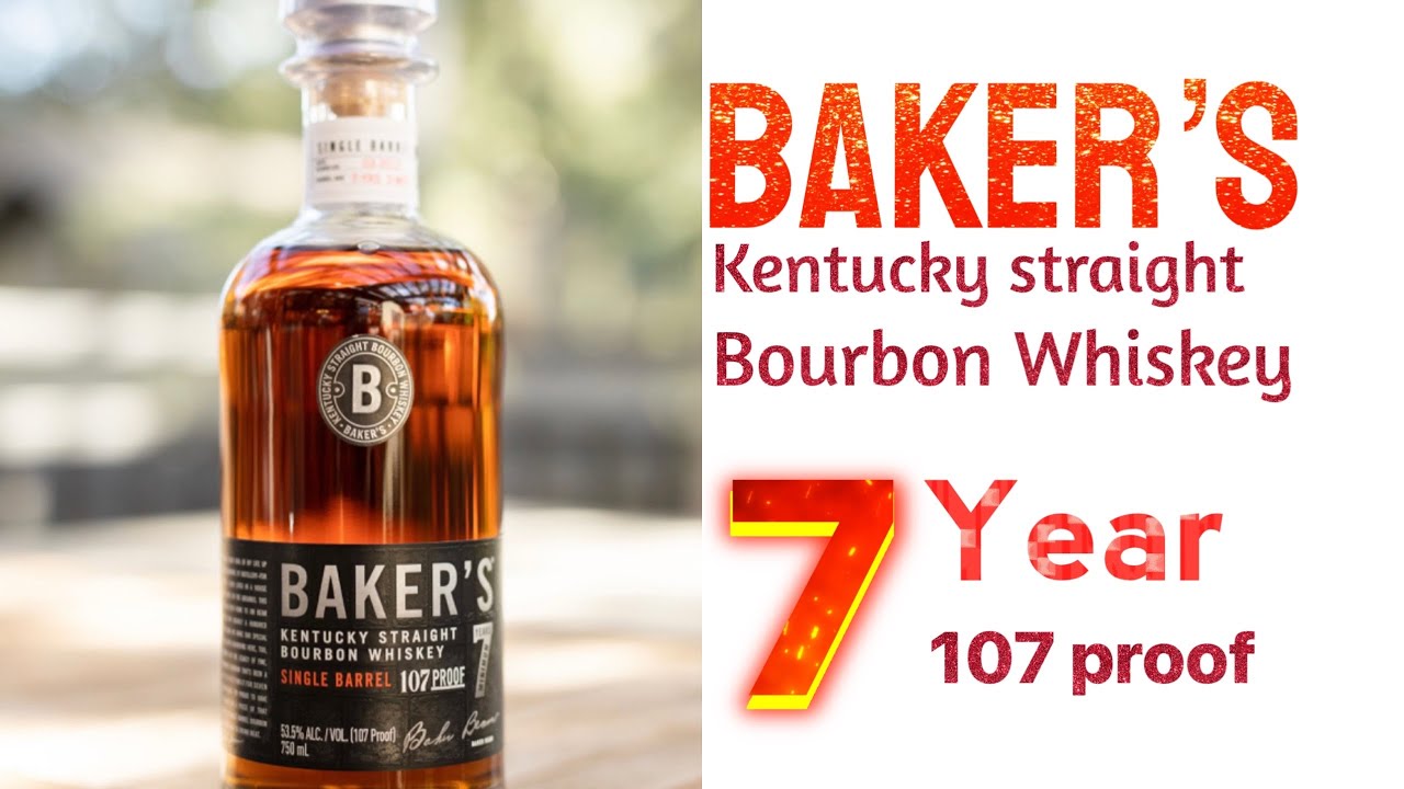 Baker's 7 Kentucky Straight Bourbon Whiskey Single Barrel 107 proof ...
