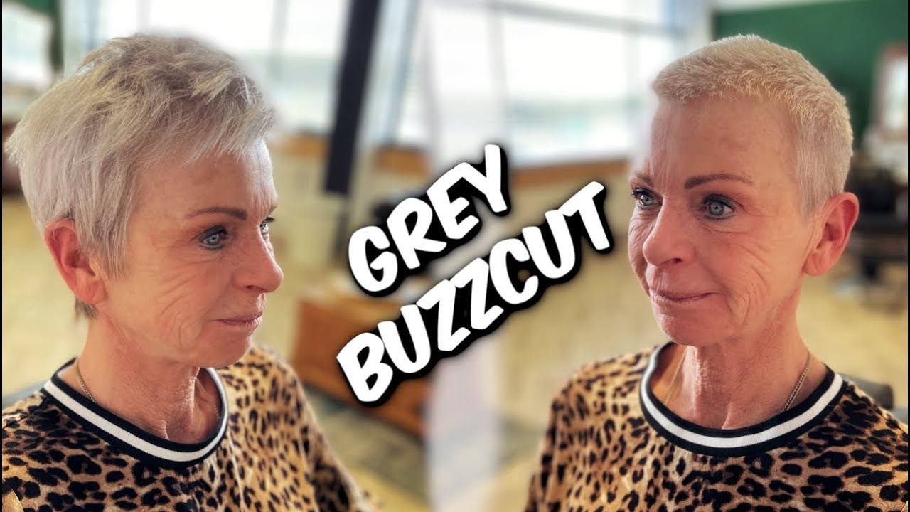 A GREY BUZZ CUT, shaved it off! - YouTube