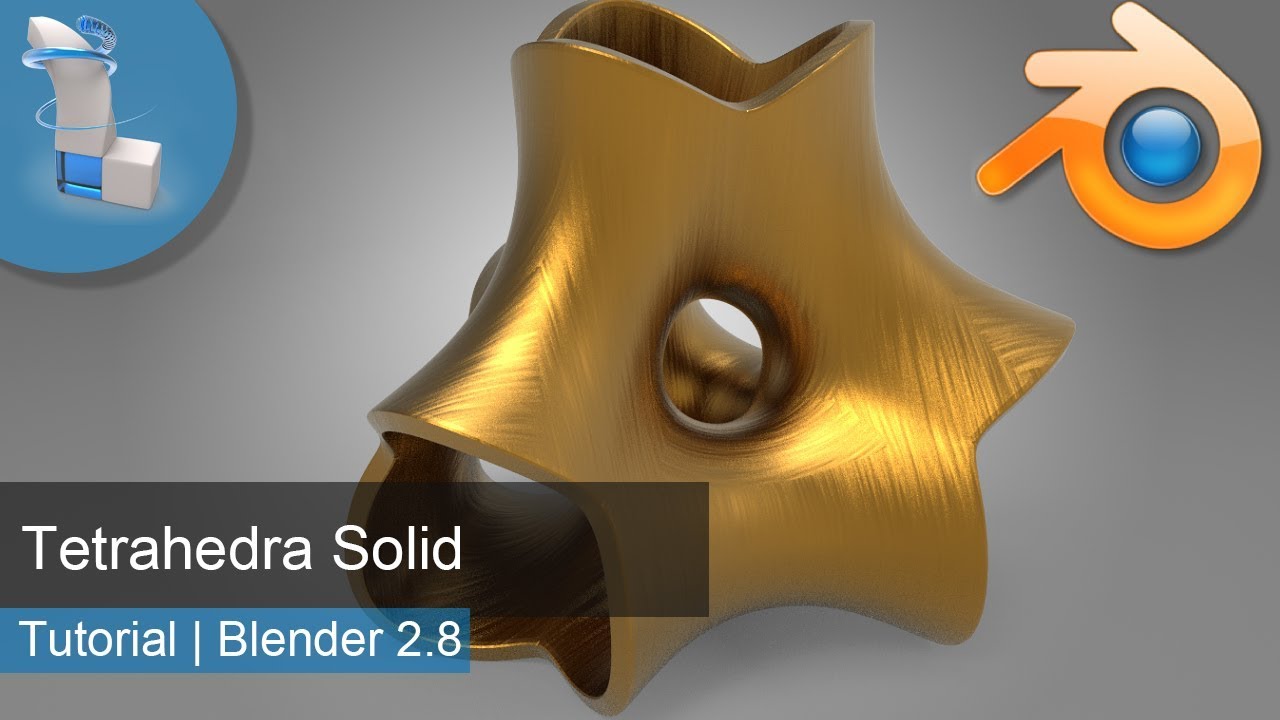 Blender 2.8 Tutorial | Tetrahedra Solid For 3d Print Or Rendering - YouTube
