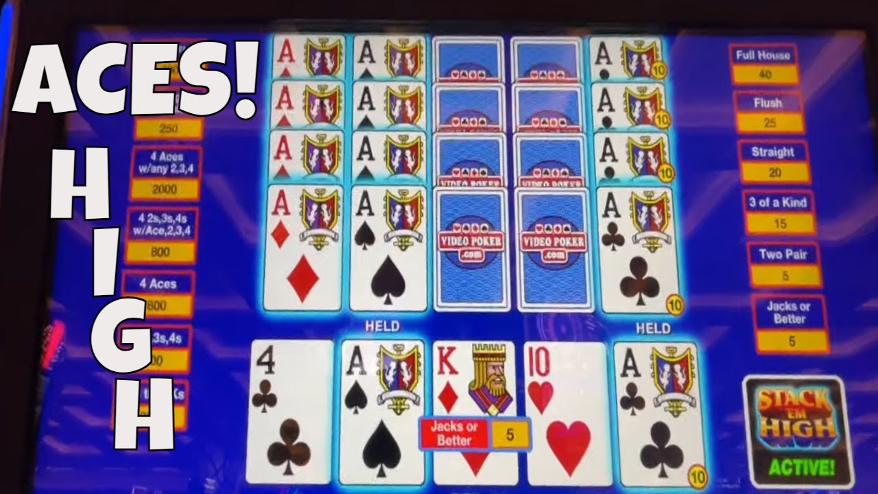 Awesome Stacks of Aces on Stack Em High and Stack the Deck! - YouTube