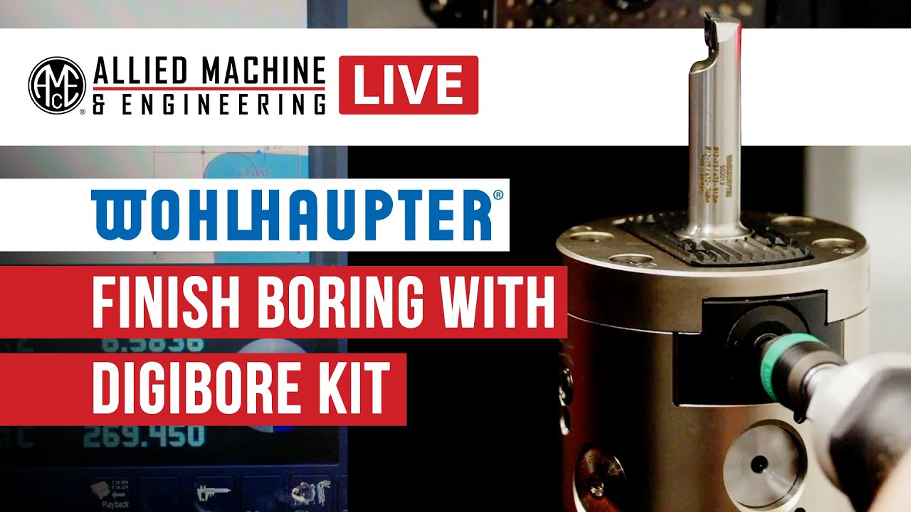 Digital Finish Boring with Wohlhaupter DigiBore Kit - YouTube