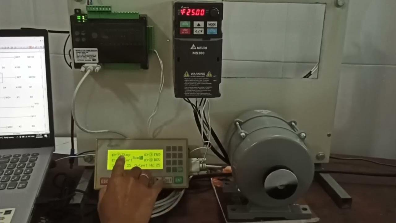 Motor control by operate panel OP320-A Communication between FX3u and ...