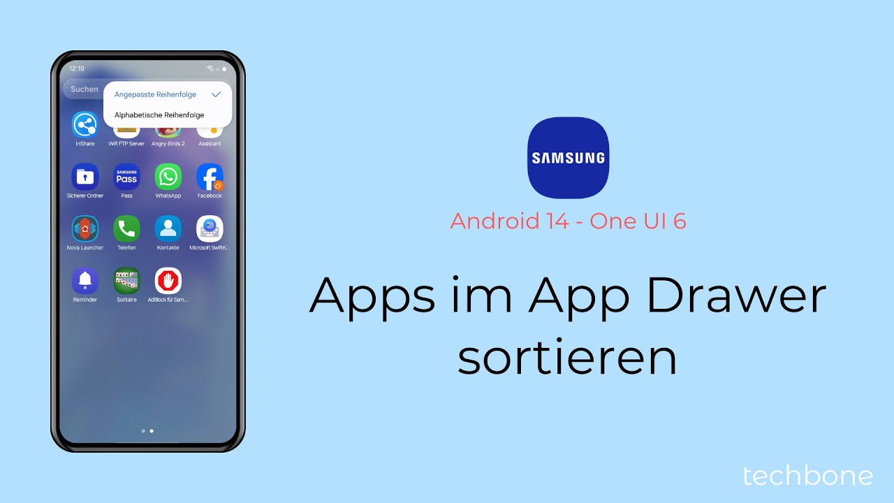 Apps im App Drawer sortieren - Samsung [Android 14 - One UI 6] - YouTube