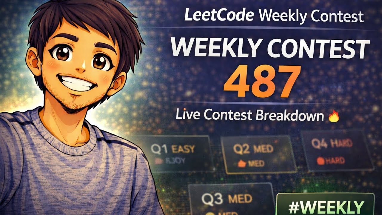 LeetCode Weekly Contest 487 Explained 🚀 | Problems Walkthrough - YouTube