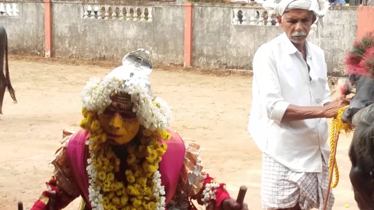 Bhootha kola-Koraga bootha during pattada kambla in Aladangady - YouTube
