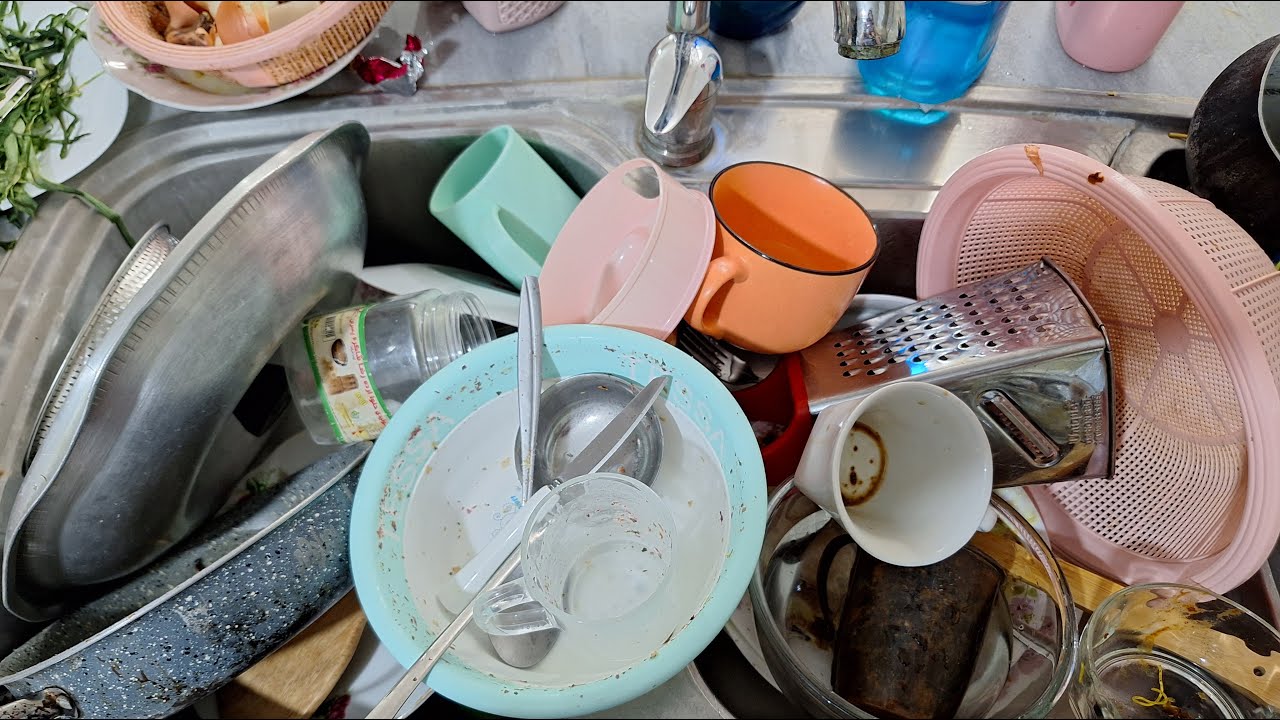 Cleaning Dirty Dishes Like a Pro – Super Satisfying Before & After ...