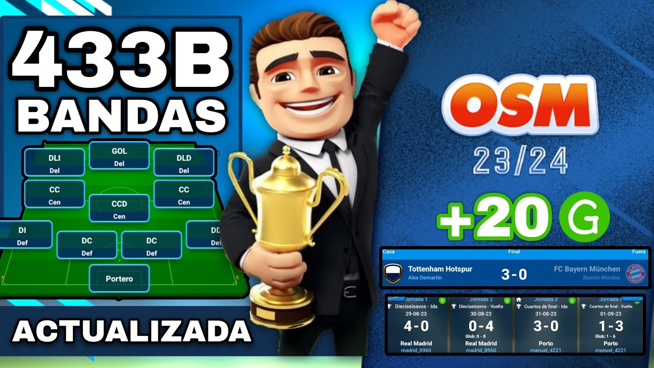 🏆 NUEVA 433B CON +20 VICTORIAS 🏆 | LAS MEJORES TÁCTICAS #9 | ⚽ OSM 23/ ...
