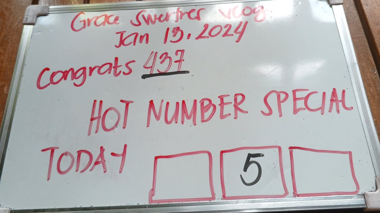 CONGRATS GAHAPON 437_HOT NUMBER SPECIAL TODAY JANUARY 13,2024 - YouTube