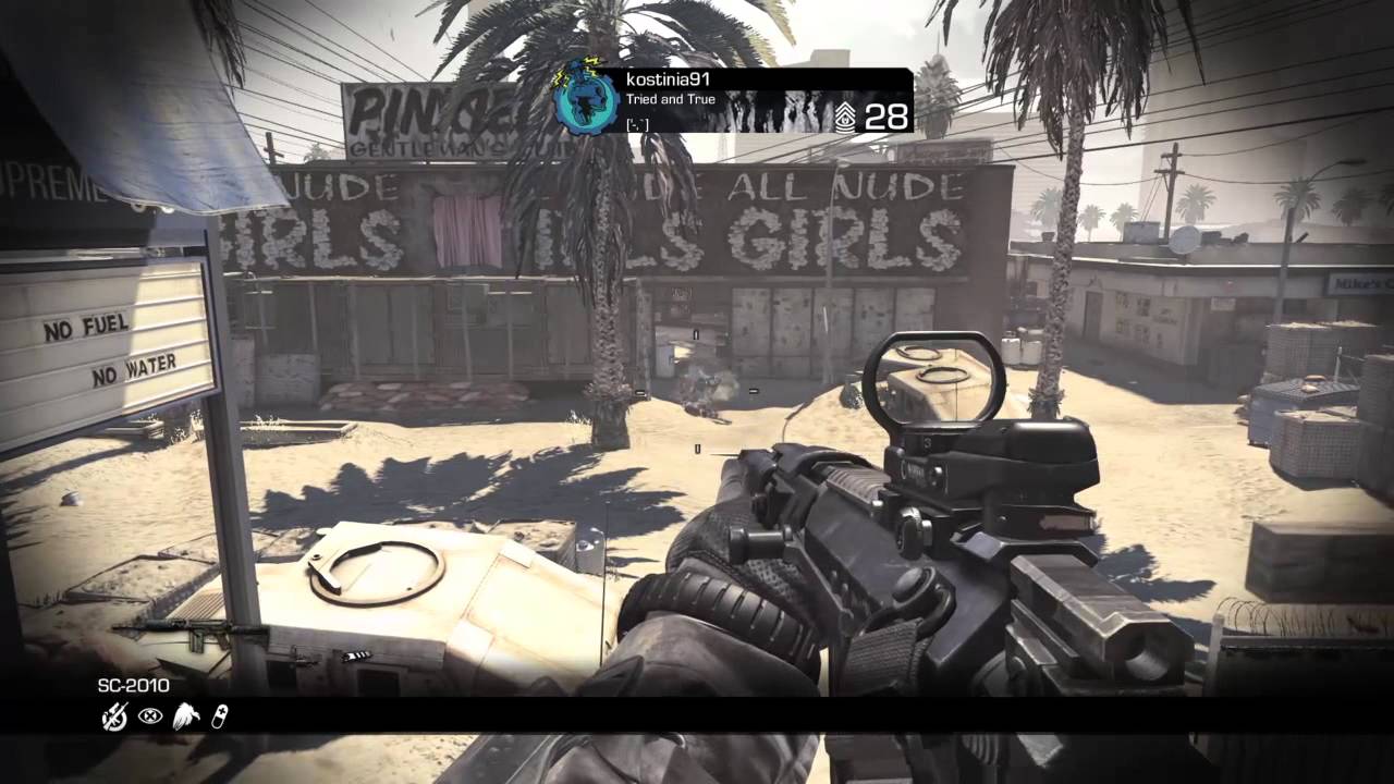 Call of Duty® Ghosts knife only - YouTube