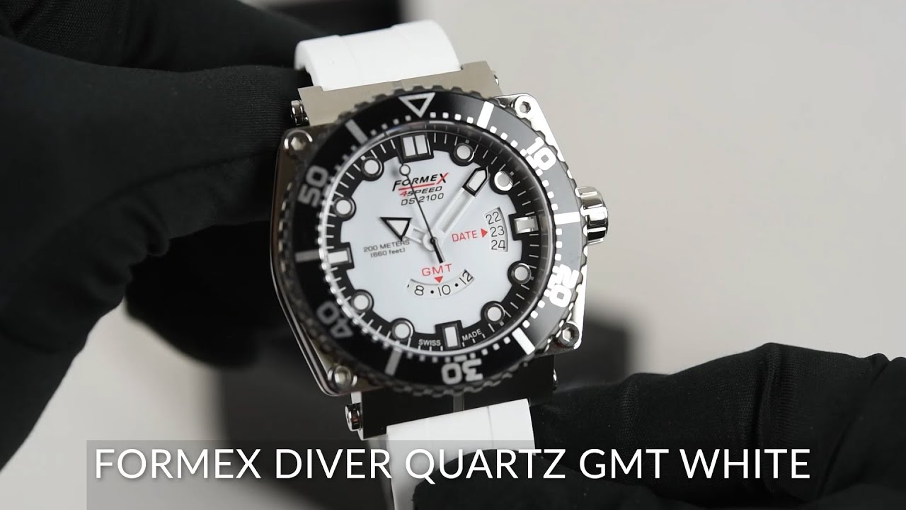 Formex Diver Quartz GMT White - YouTube